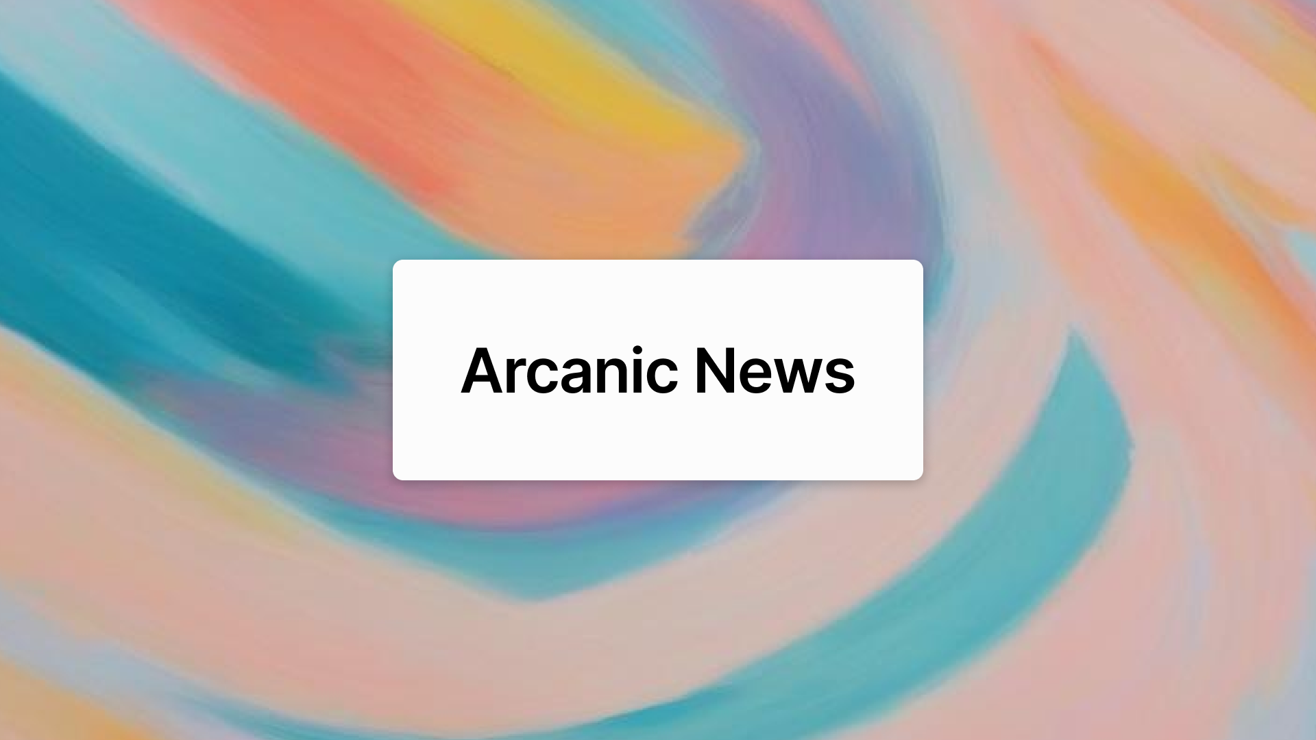 Arcanic AI - News